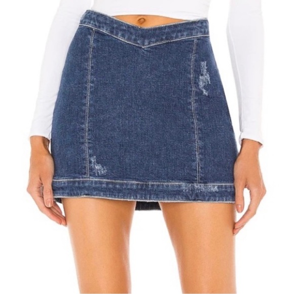 Retrofete | Skirts | New Retrofete Revolve Denim Mini Skirt | Poshmark